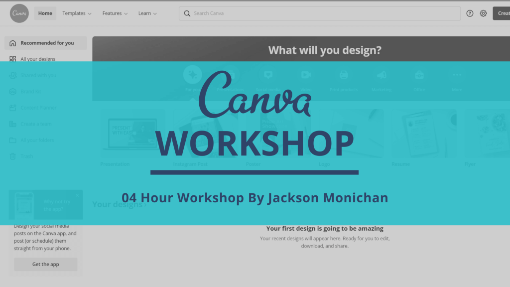 02 Day Canva Workshop - Learn How To Design Graphics Effectively